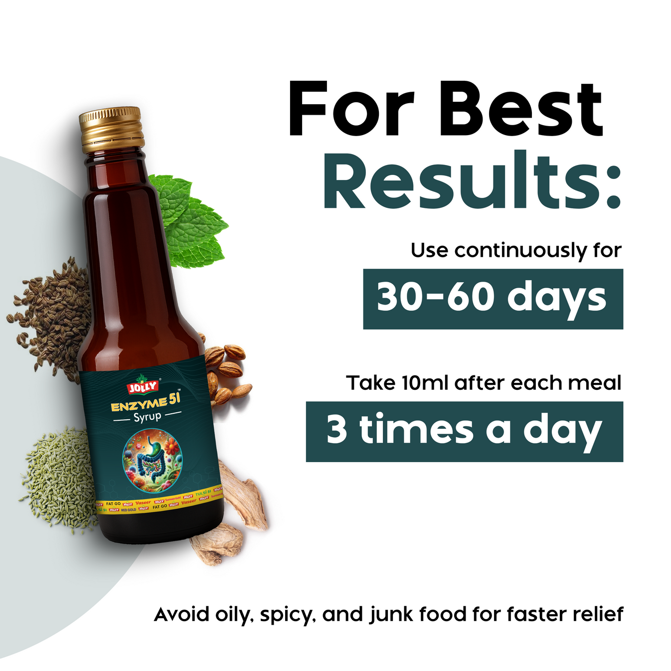 Enzyme51 – Ayurvedic Digestive & Gut Health Syrup – Jolly Pharma India